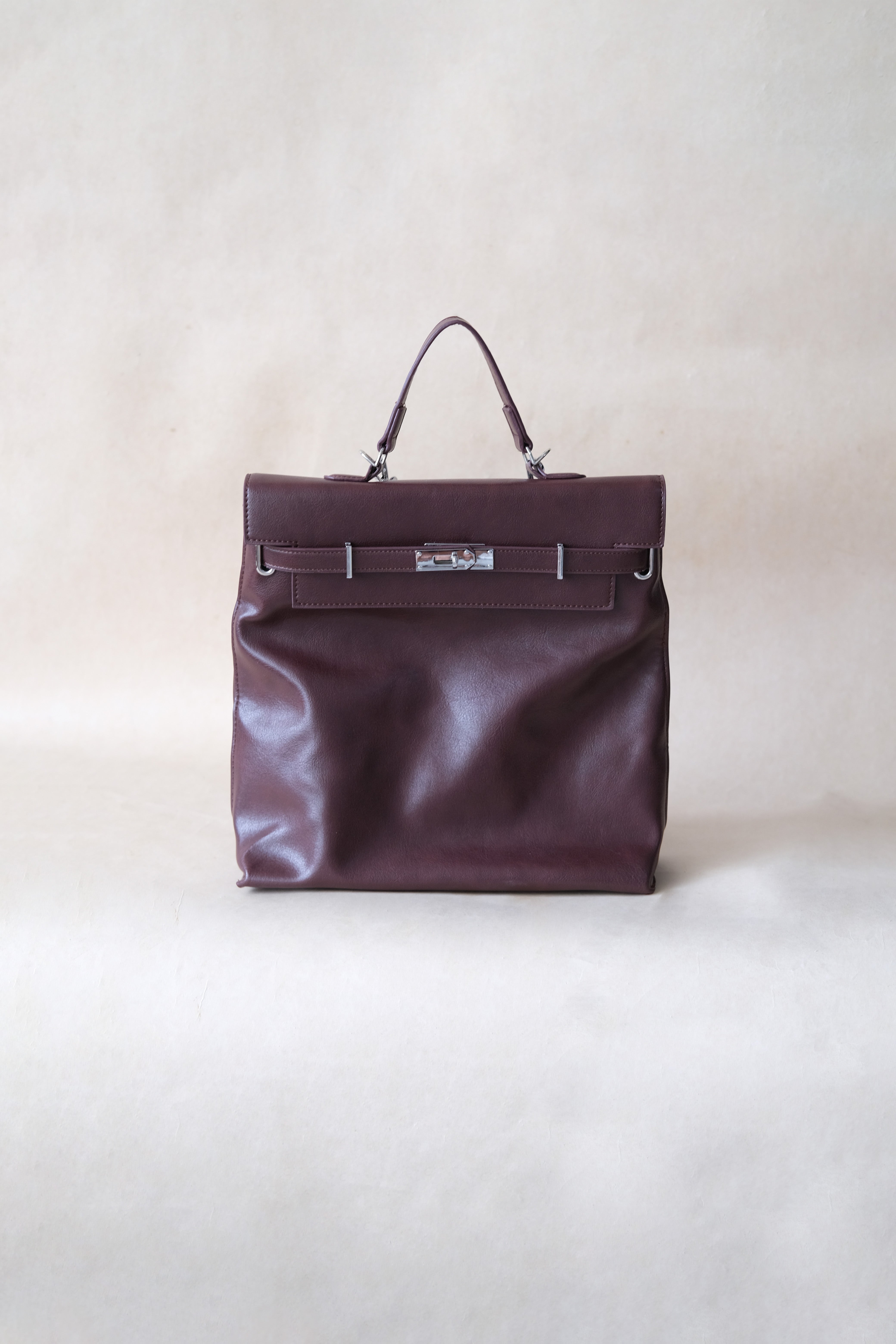 The Vivienne Backpack Tote - Wine Red – S A O U